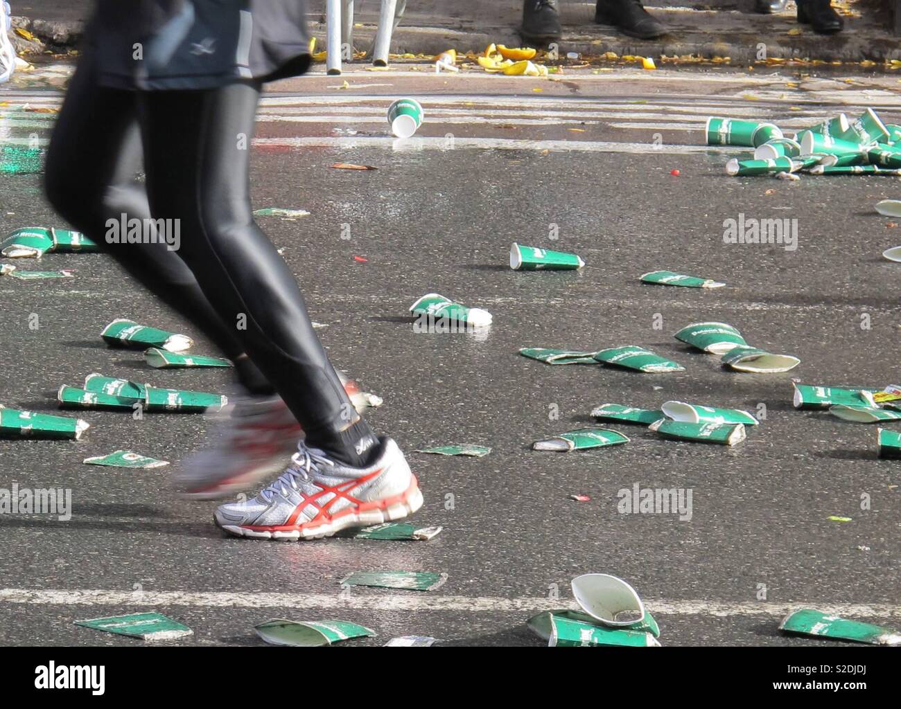 After the marathon Stock Photo - Alamy