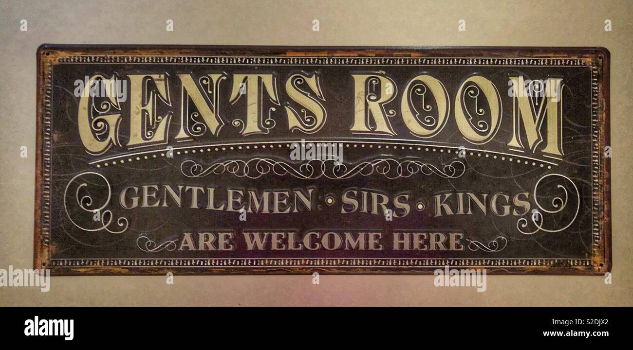 Men’s restroom sign Stock Photo - Alamy