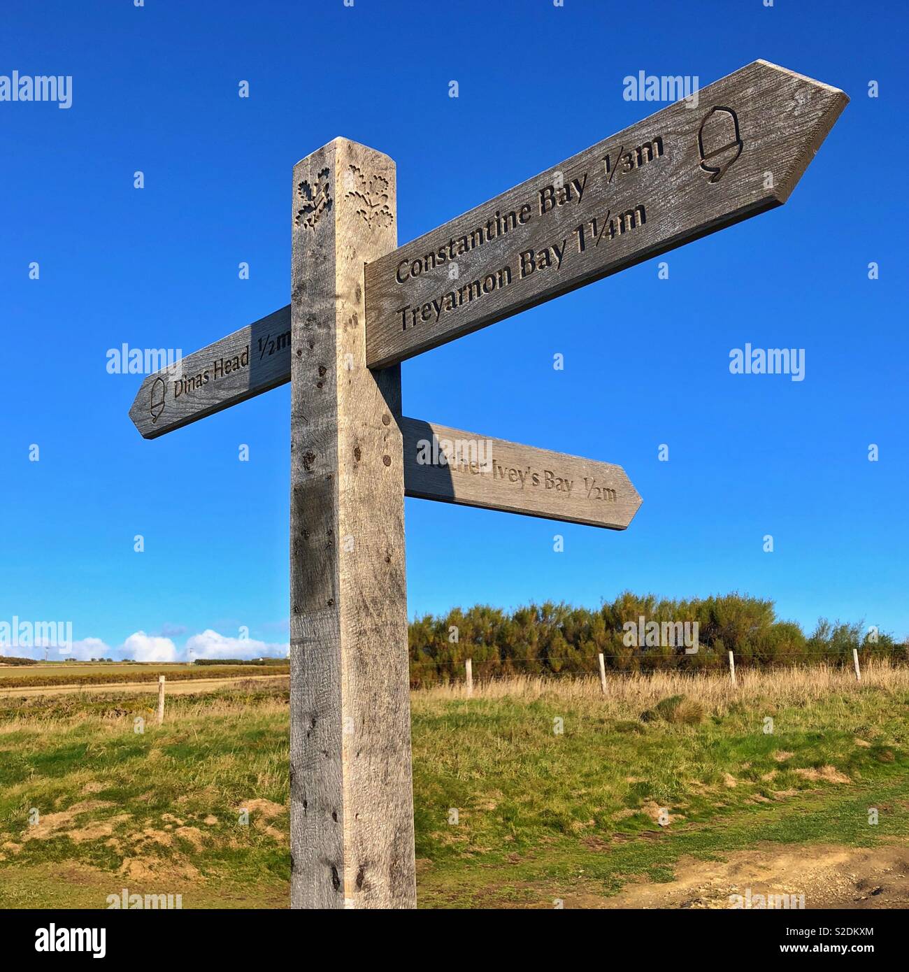 Trevose head sign hi-res stock photography and images - Alamy