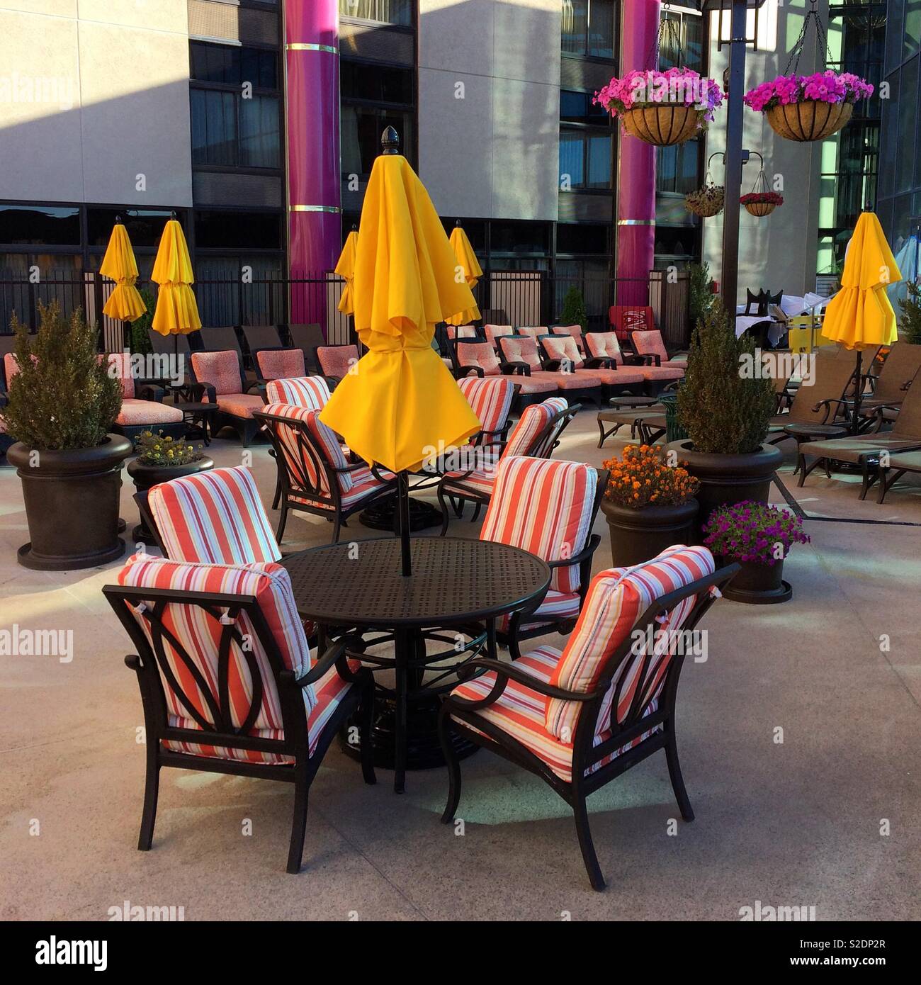 Seating near the pool at the Atlantis Casino Resort, Reno, Nevada ...