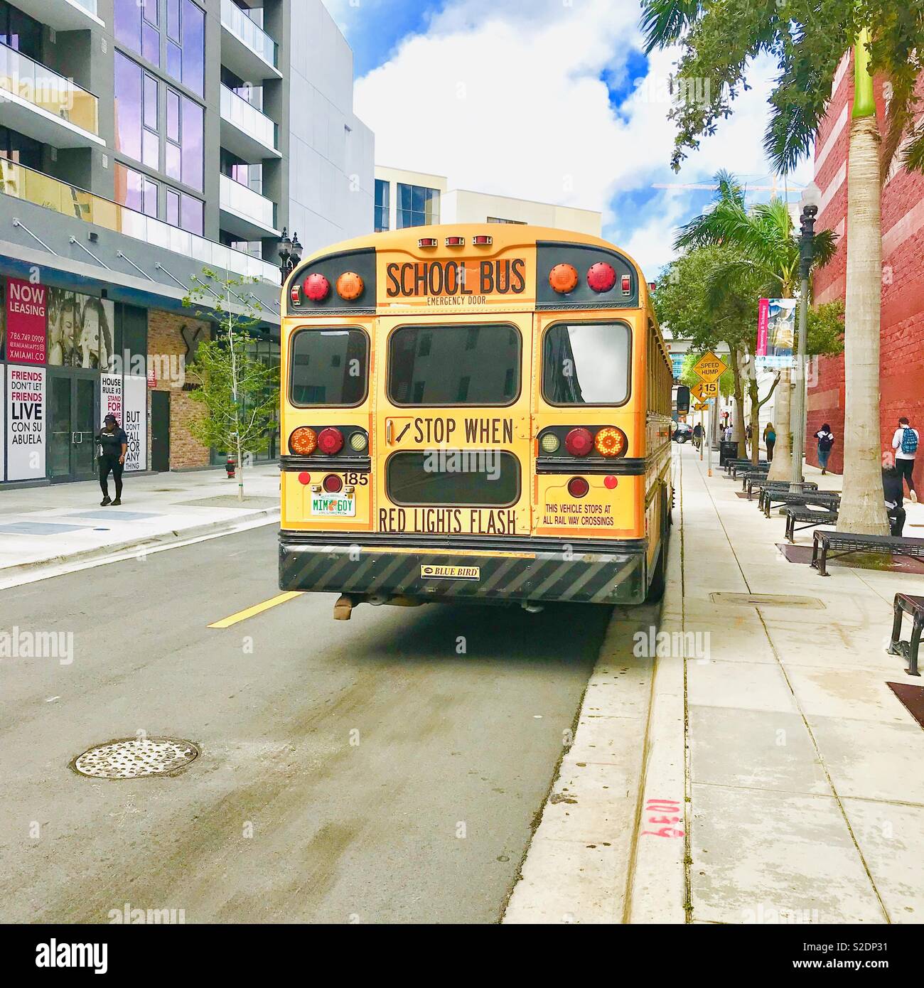 School buses driving hi-res stock photography and images - Alamy
