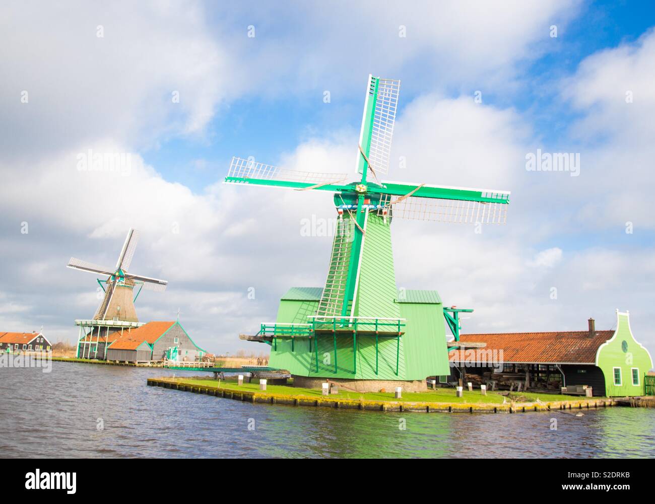 Windmill and village hi-res stock photography and images - Alamy