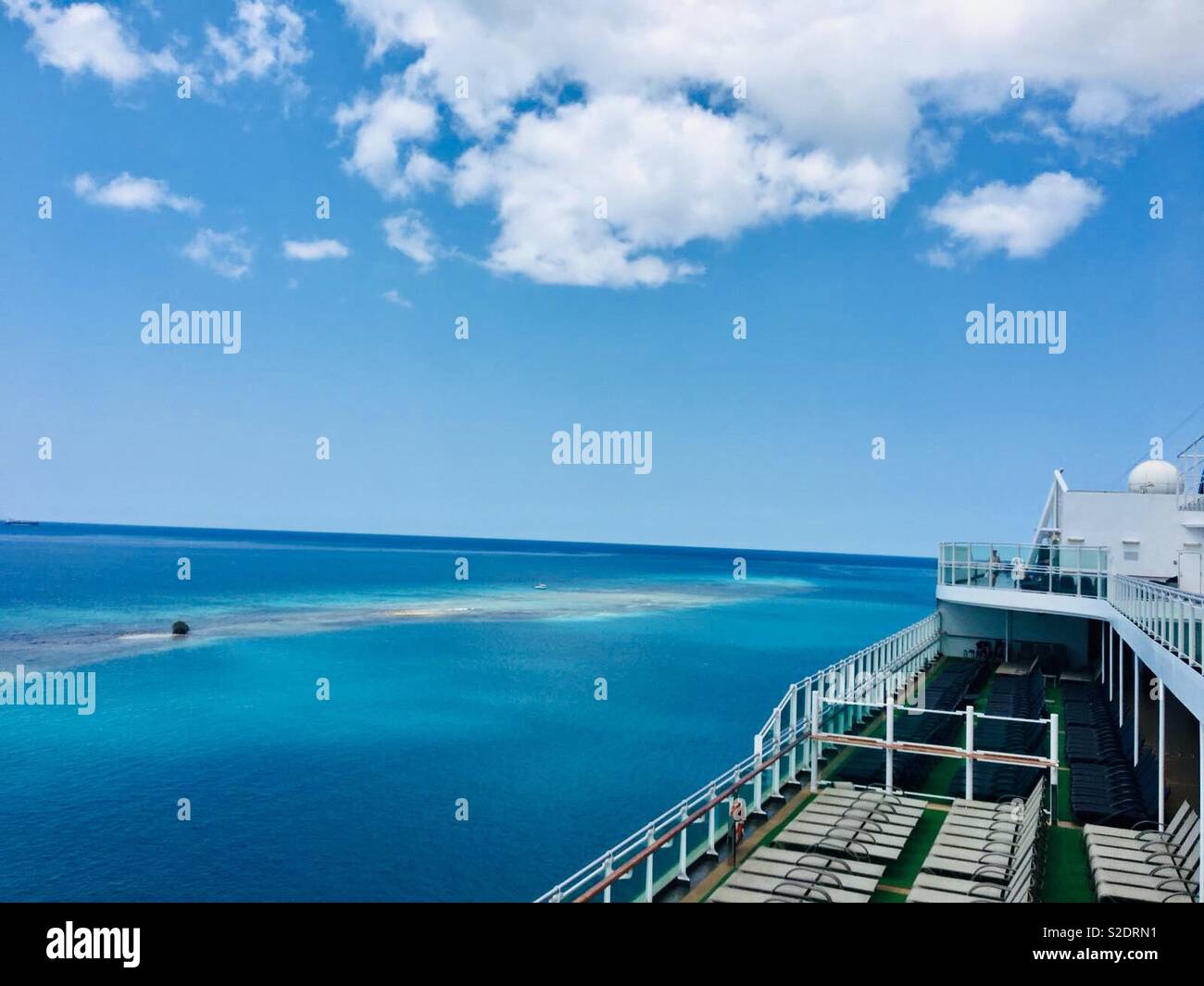 Cruise ship at sea in the Caribbean Stock Photo - Alamy