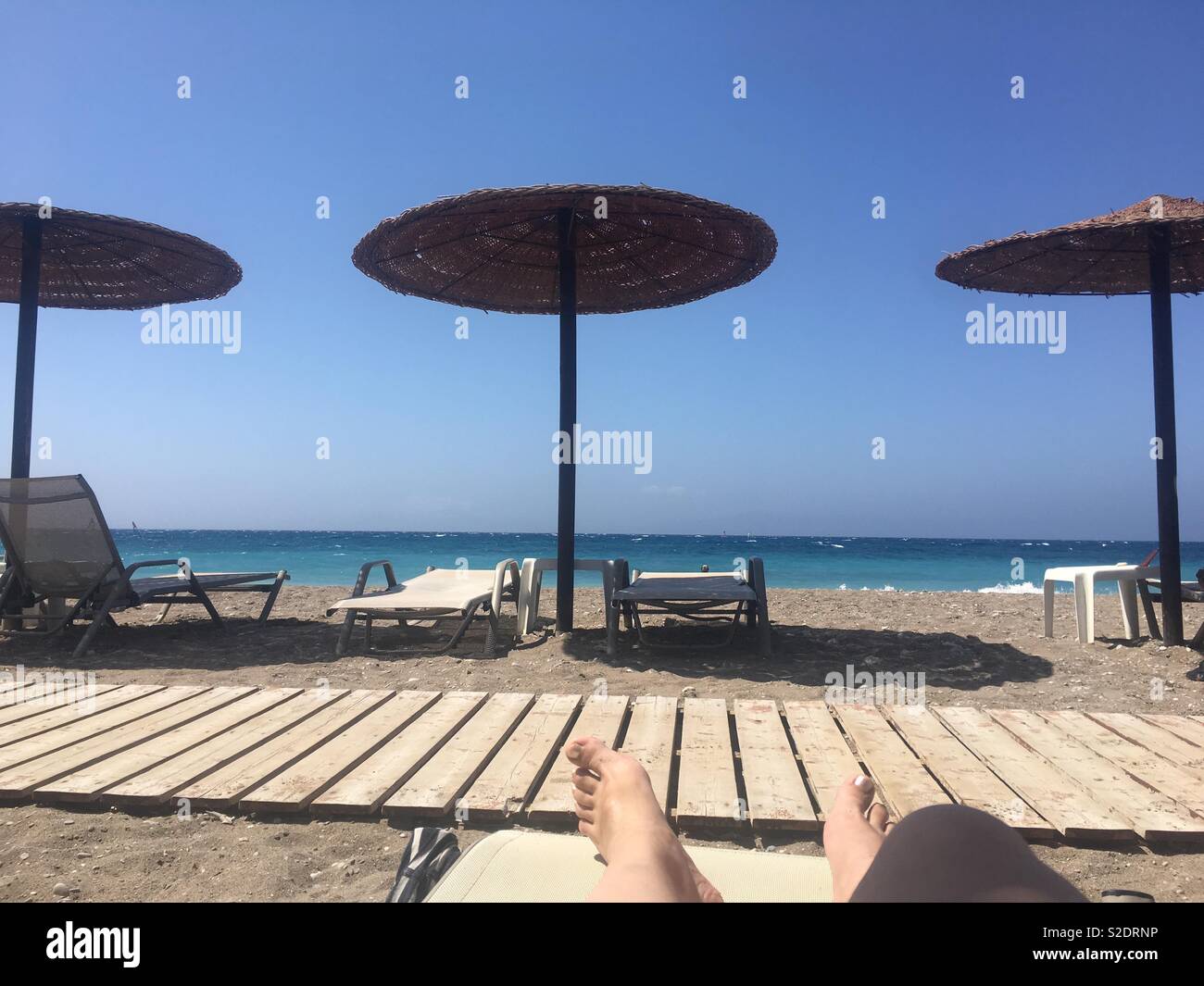 Summer day relax beach Stock Photo - Alamy