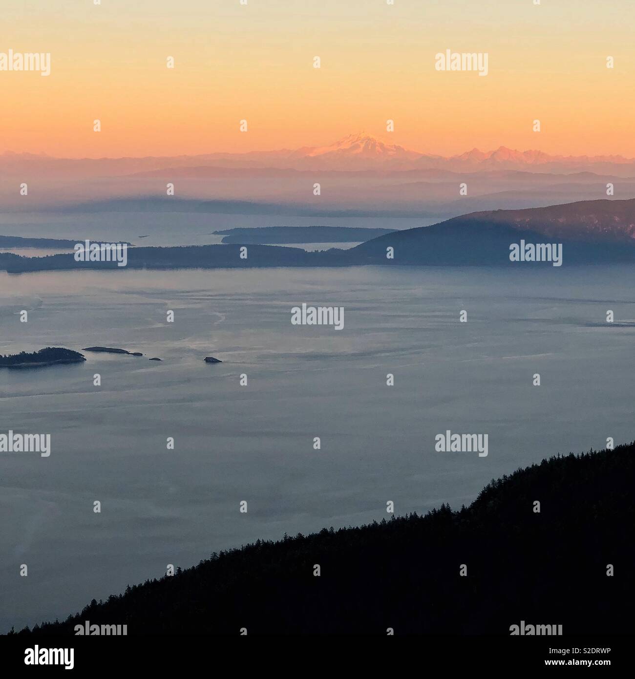 Glorious Pacific Northwest sunset Stock Photo - Alamy