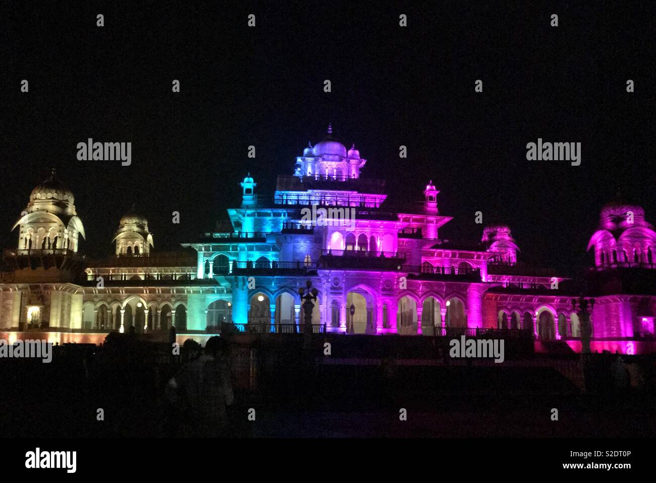 Albert Hall Museum at night Stock Photo - Alamy