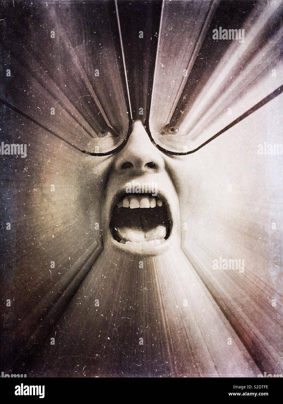 Horror Screaming Face