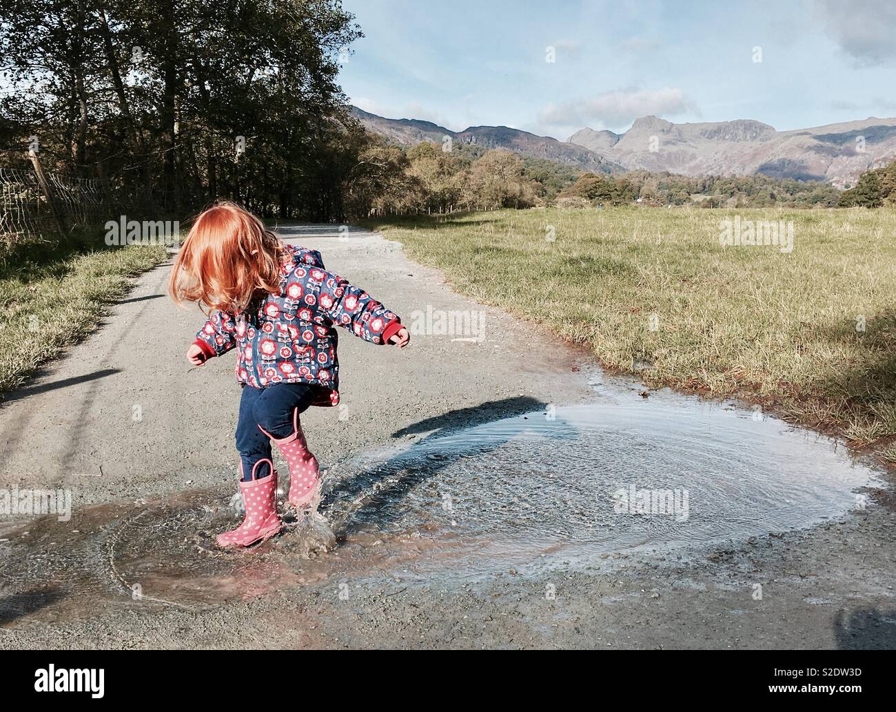 Splashing in puddles hi-res stock photography and images - Alamy