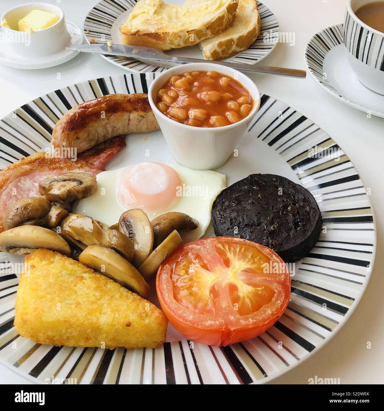 Full English breakfast Stock Photo - Alamy