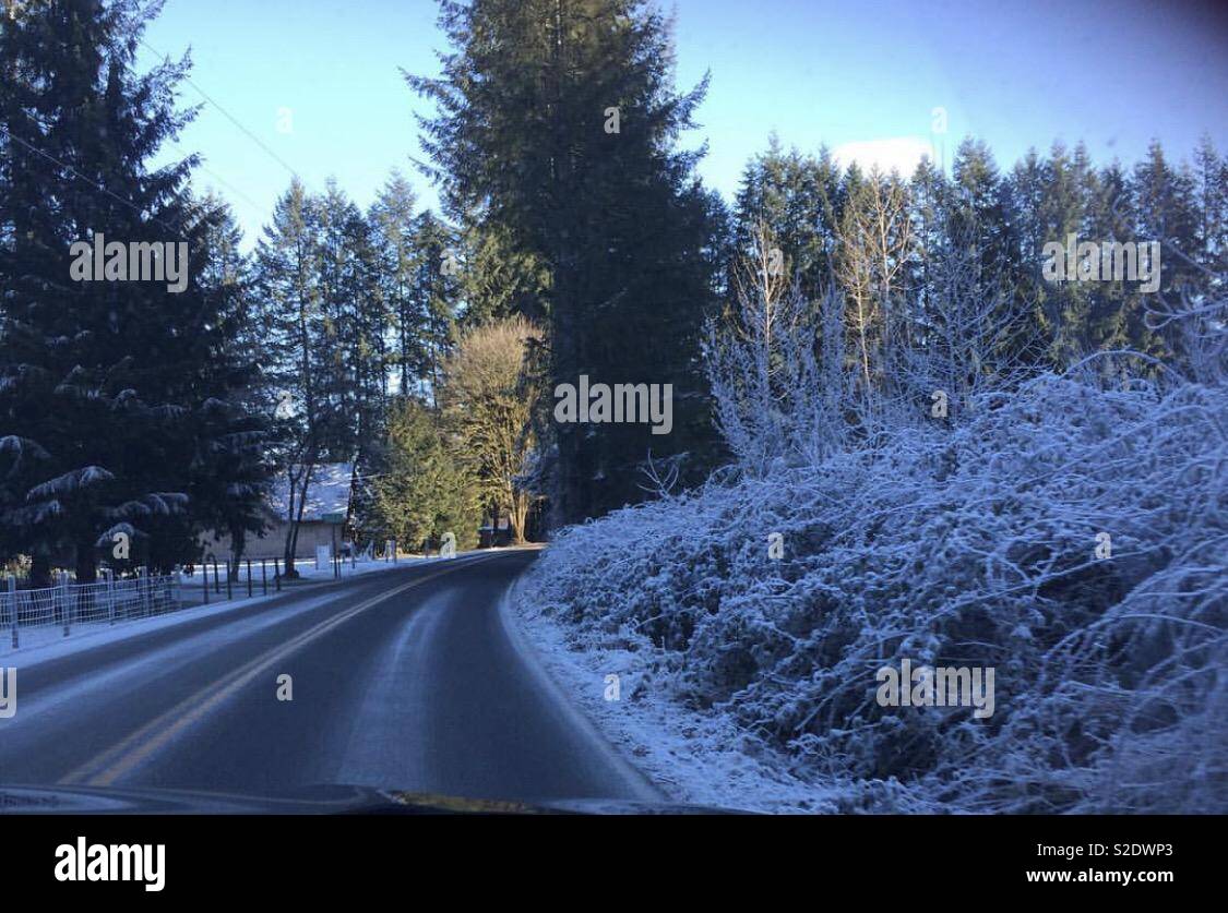 Snow in Seattle Stock Photo - Alamy