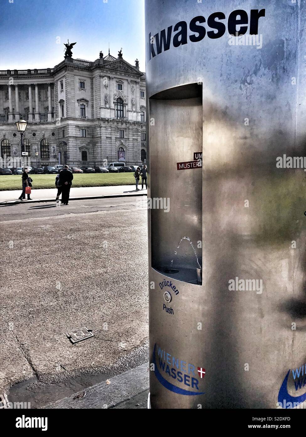 Public drinking fountain in Vienna, Austria Stock Photo - Alamy