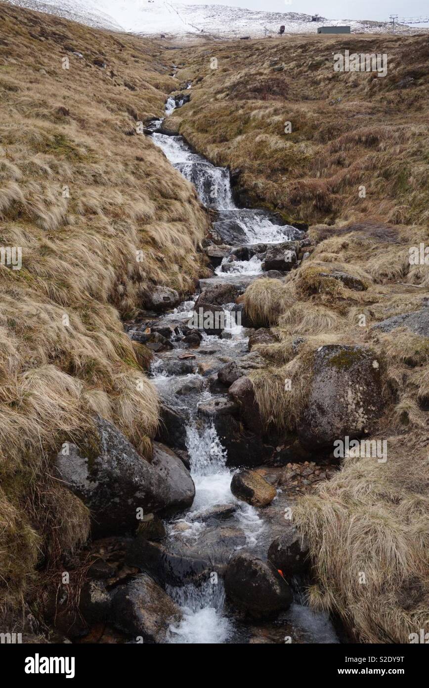 Nevis Range waterfall Stock Photo - Alamy