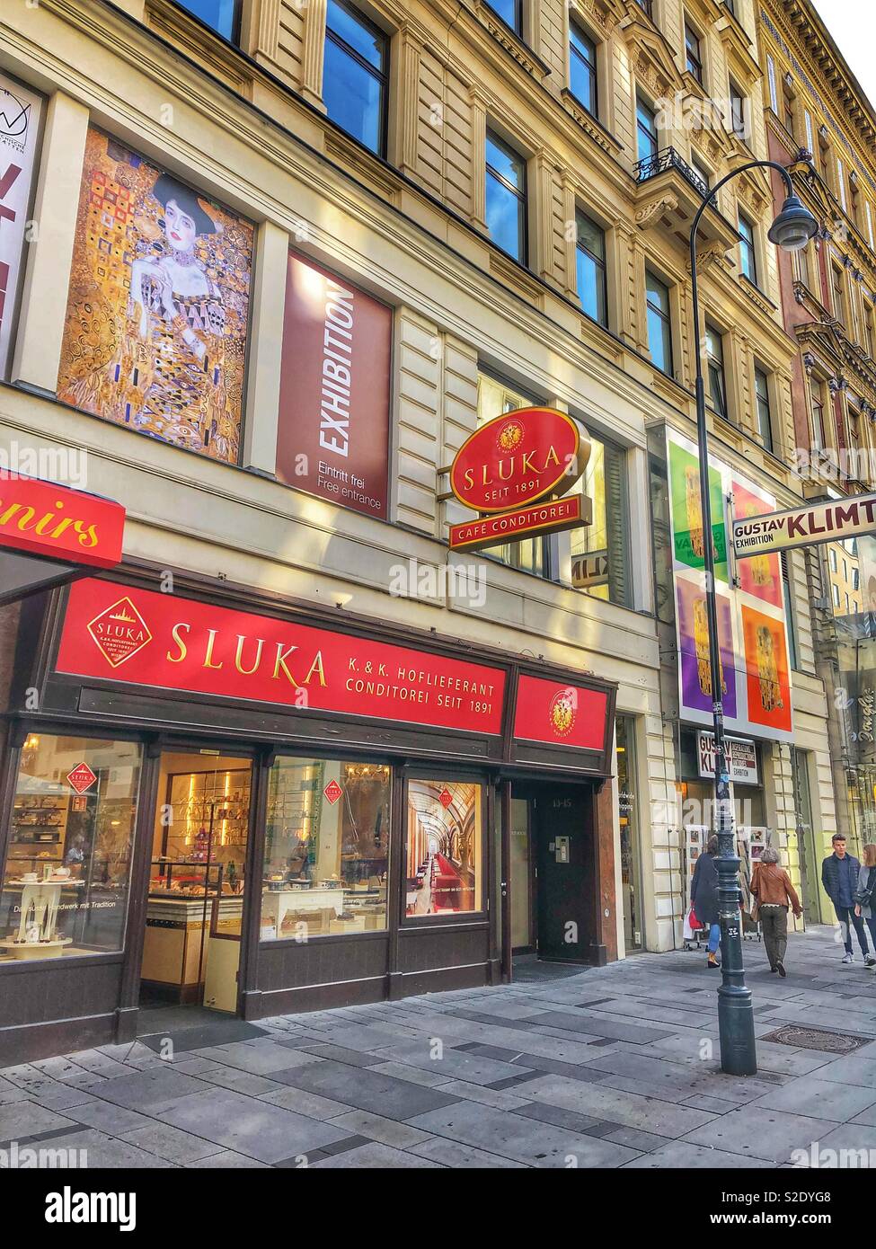 Pedestrian zone in Vienna, Austria Stock Photo - Alamy