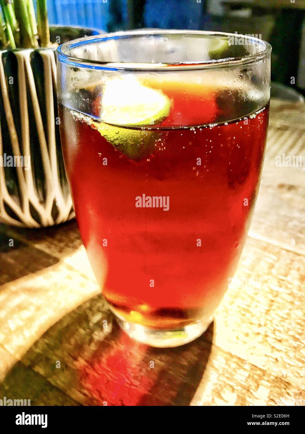Coke or cocktail served in a bar Stock Photo - Alamy