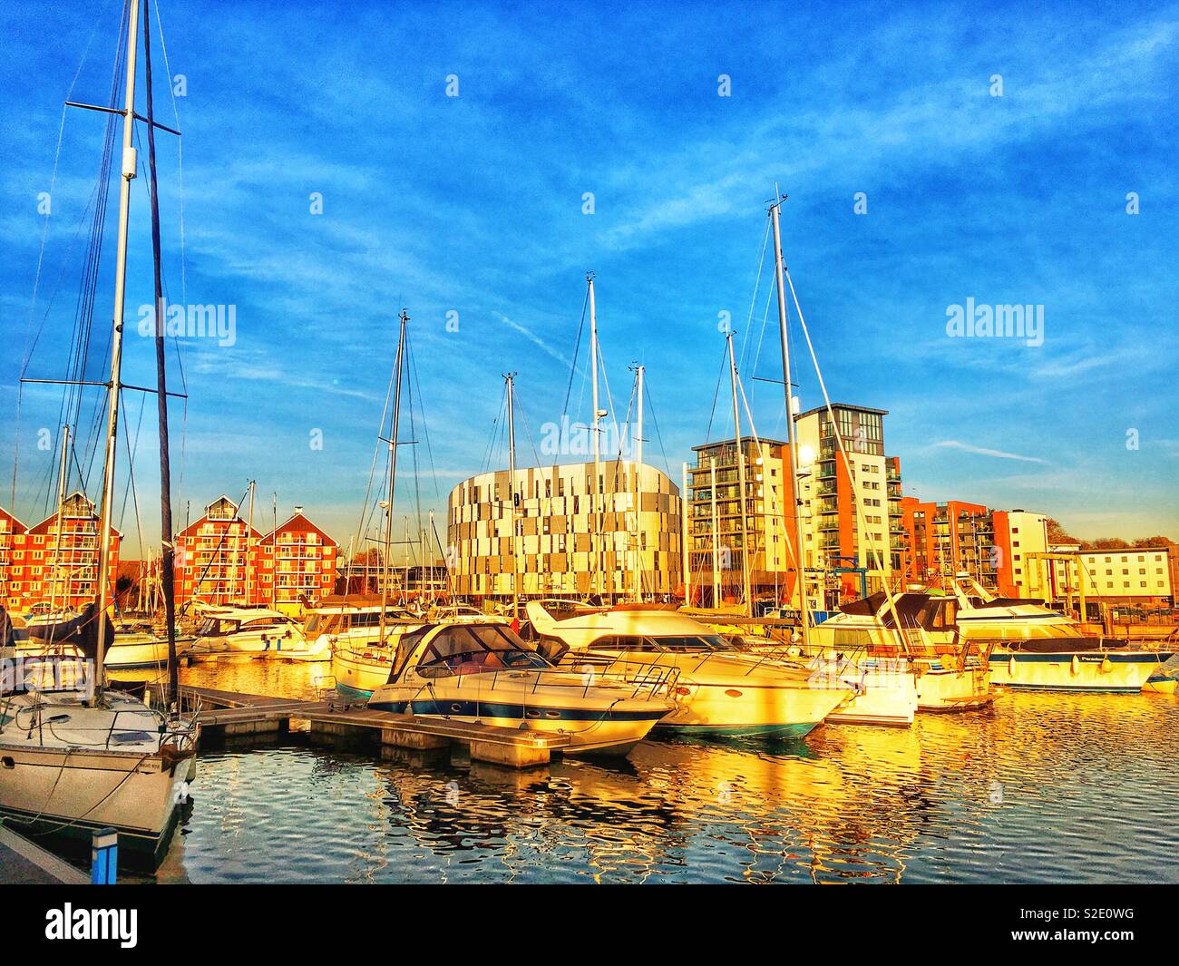 Ipswich waterfront Suffolk England Stock Photo - Alamy