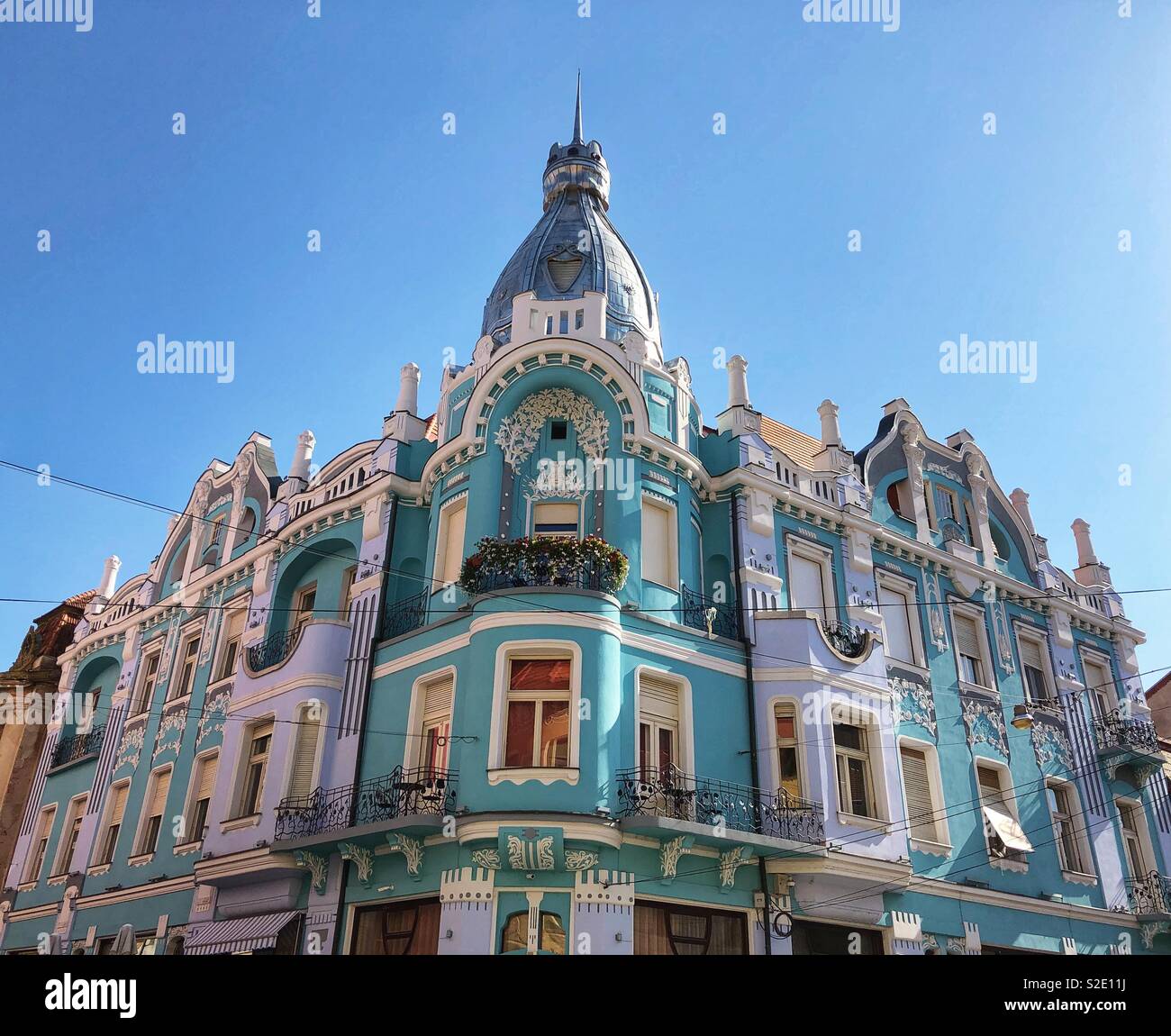 A colourful art nouveau building in Oradea, Romania Stock Photo - Alamy