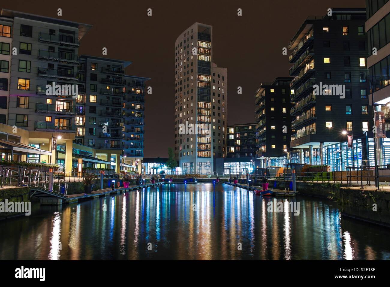 Clarence dock light night hi-res stock photography and images - Alamy