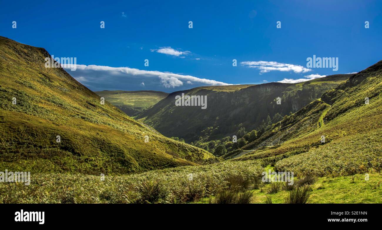 Walk around Pistyll rhaeadr Stock Photo - Alamy