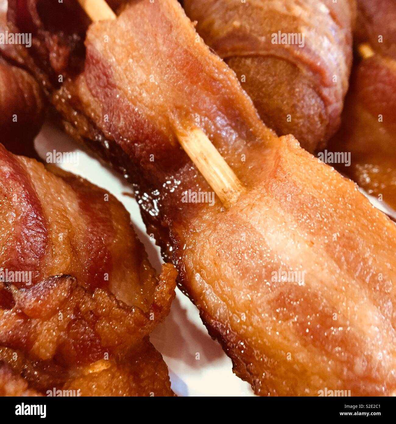 Bacon on a stick is pictured at the North Carolina Bacon Festival in ...