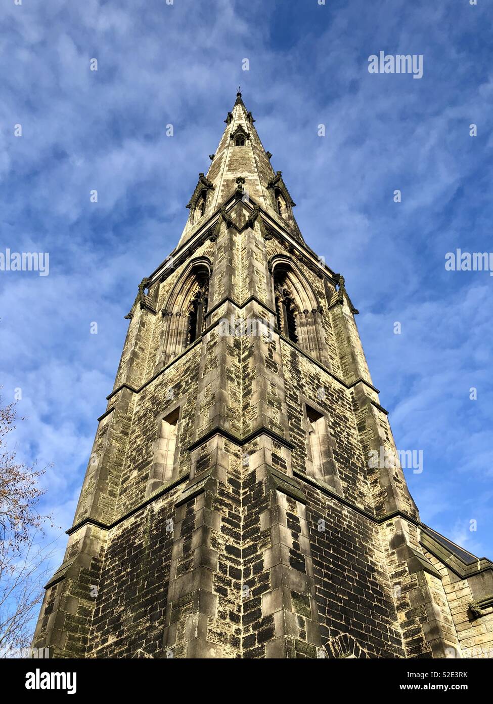 Abandoned church tower Stock Photo - Alamy