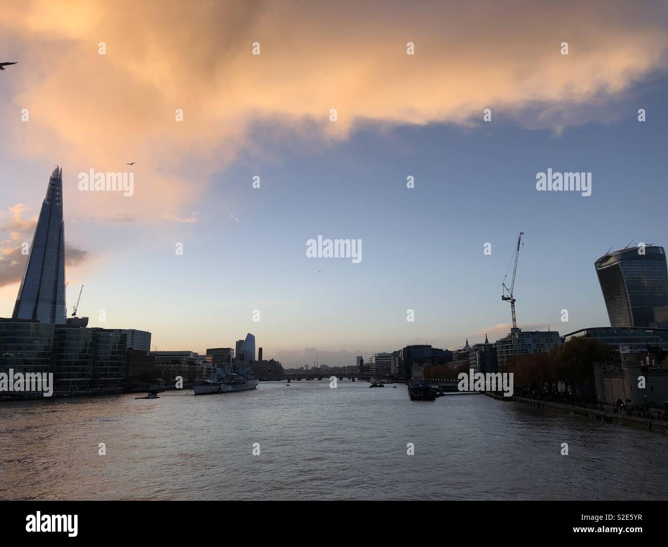 London view from tower bridge Stock Photo - Alamy
