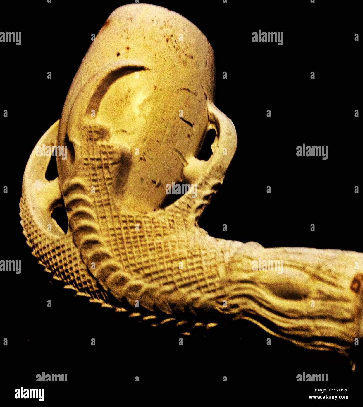 Cool Victorian dragon claw clay tobacco pipe Stock Photo - Alamy