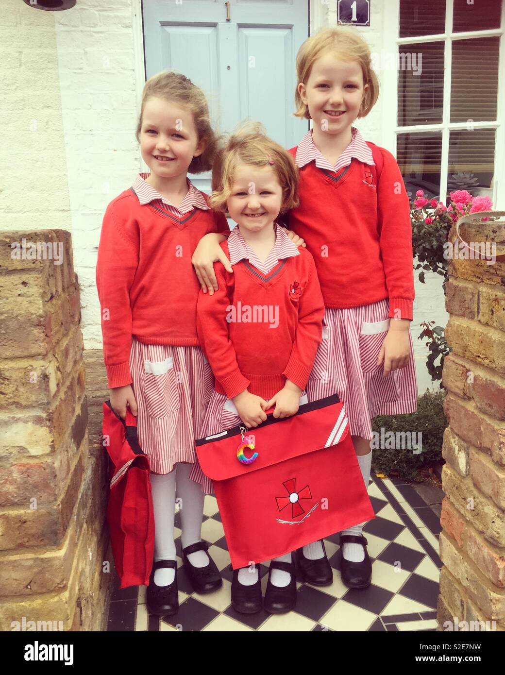 First day of school uk uniform hi-res stock photography and images - Alamy