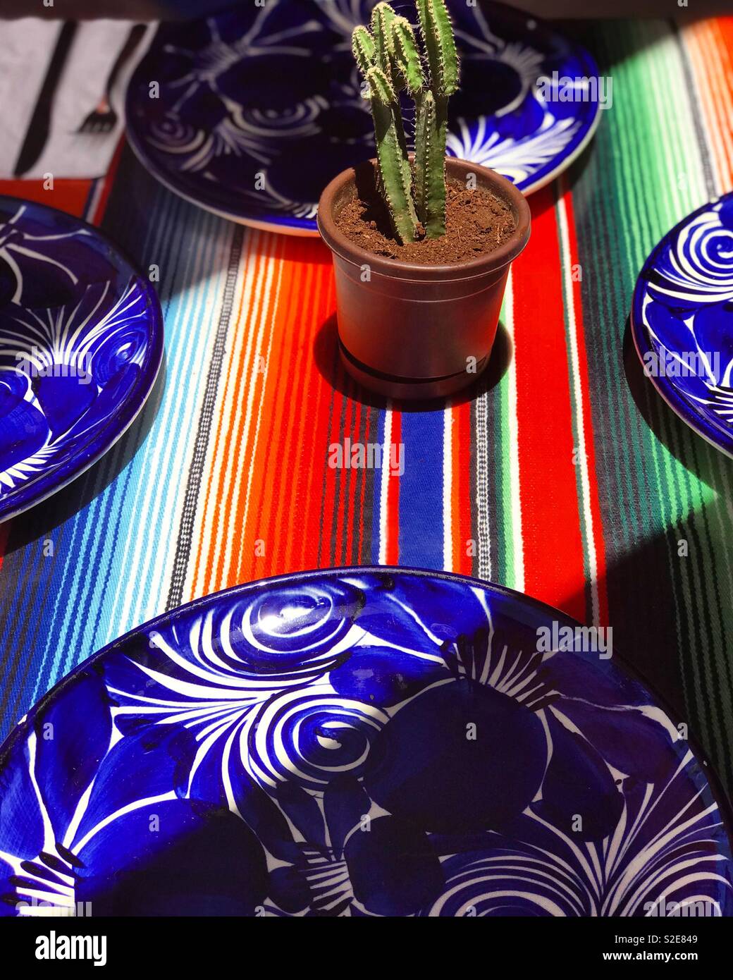 Table setting in Mexico Stock Photo - Alamy