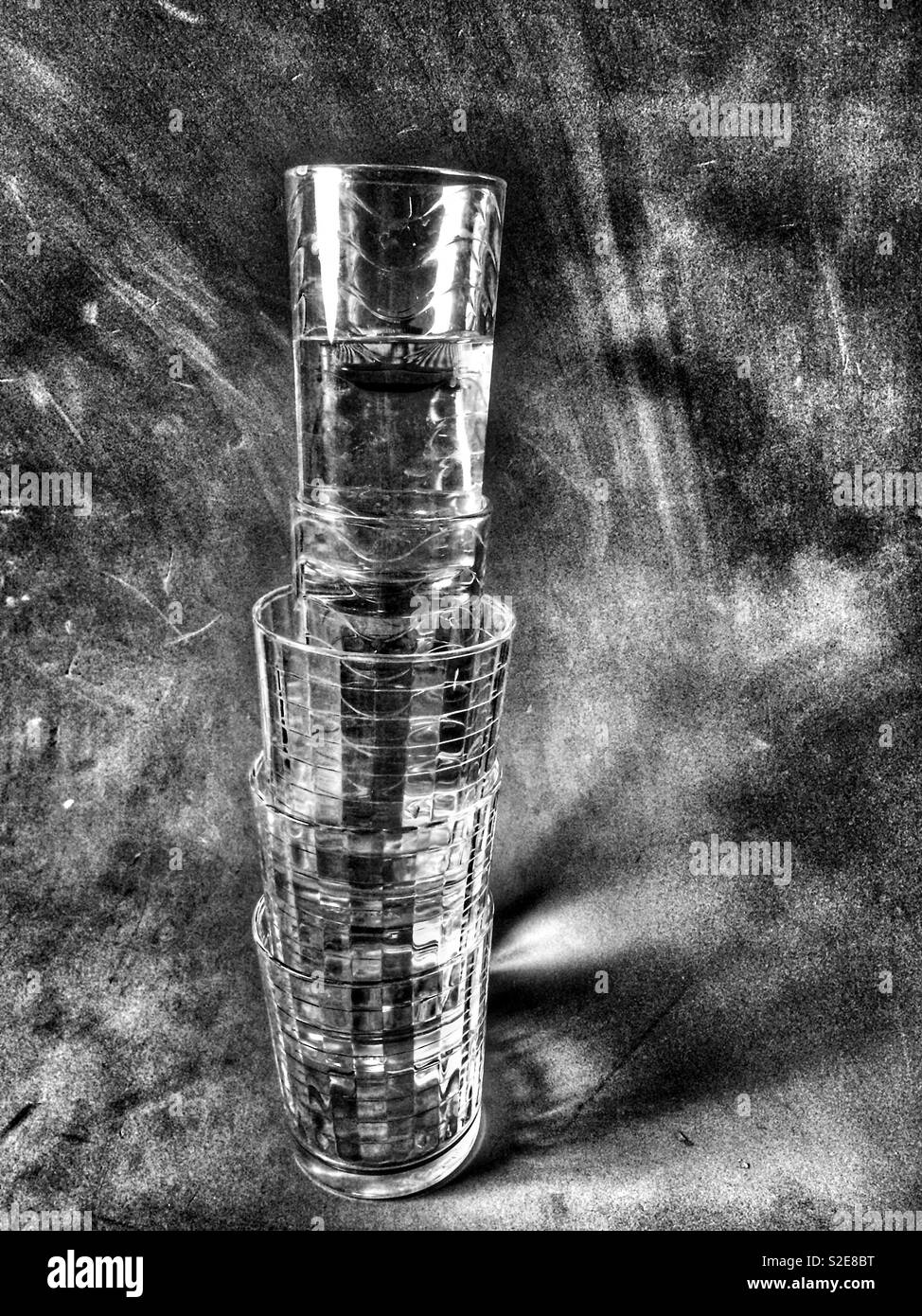 Stack of glasses Stock Photo - Alamy