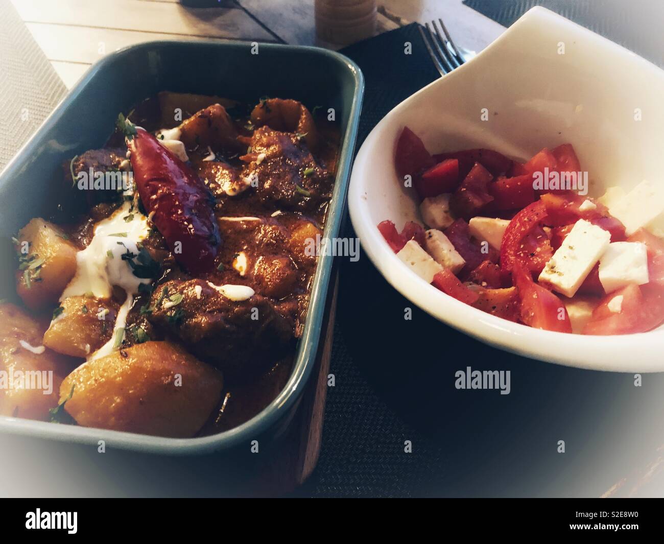 A Romanian dinner Stock Photo - Alamy