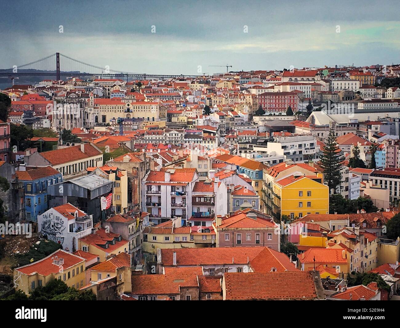 Aerial view of lisbon hi-res stock photography and images - Alamy