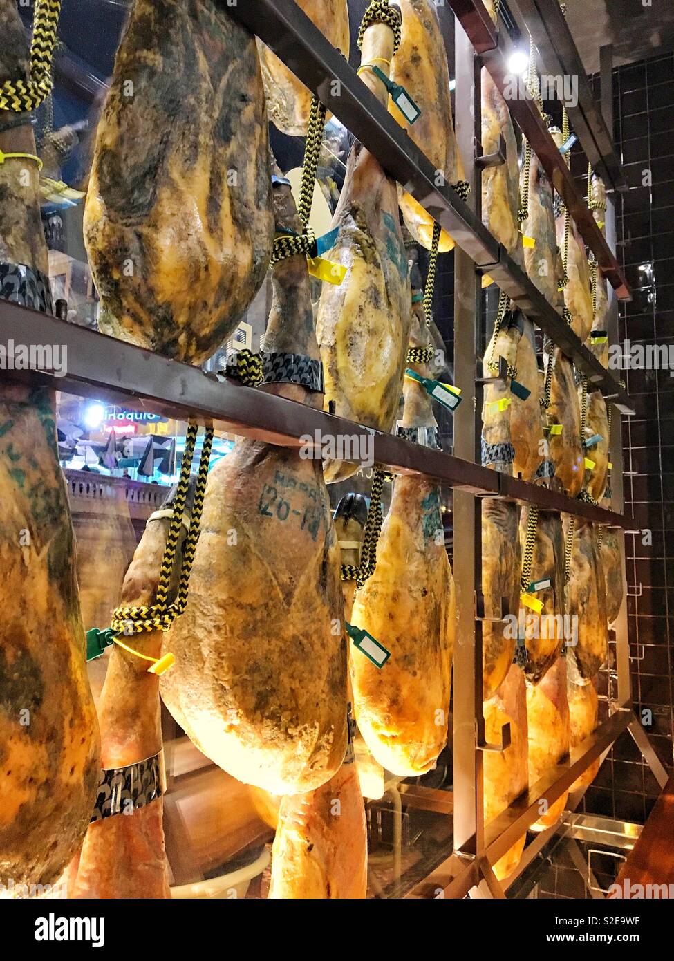 Ham curing in the morning Stock Photo - Alamy