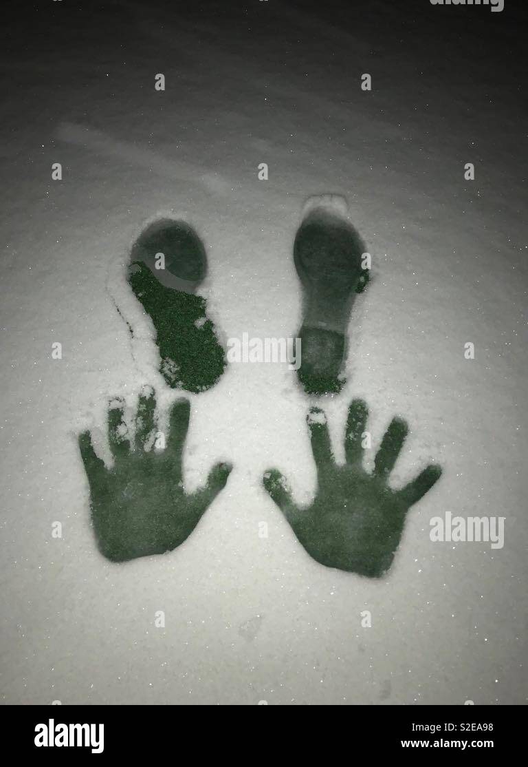 Snow prints hi-res stock photography and images - Alamy
