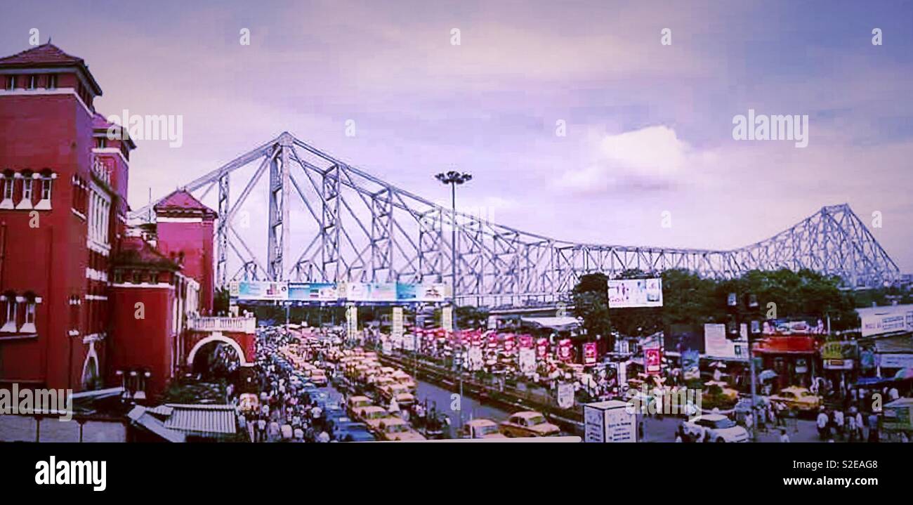 Howrah Bridge, Kolkata, India Stock Photo - Alamy
