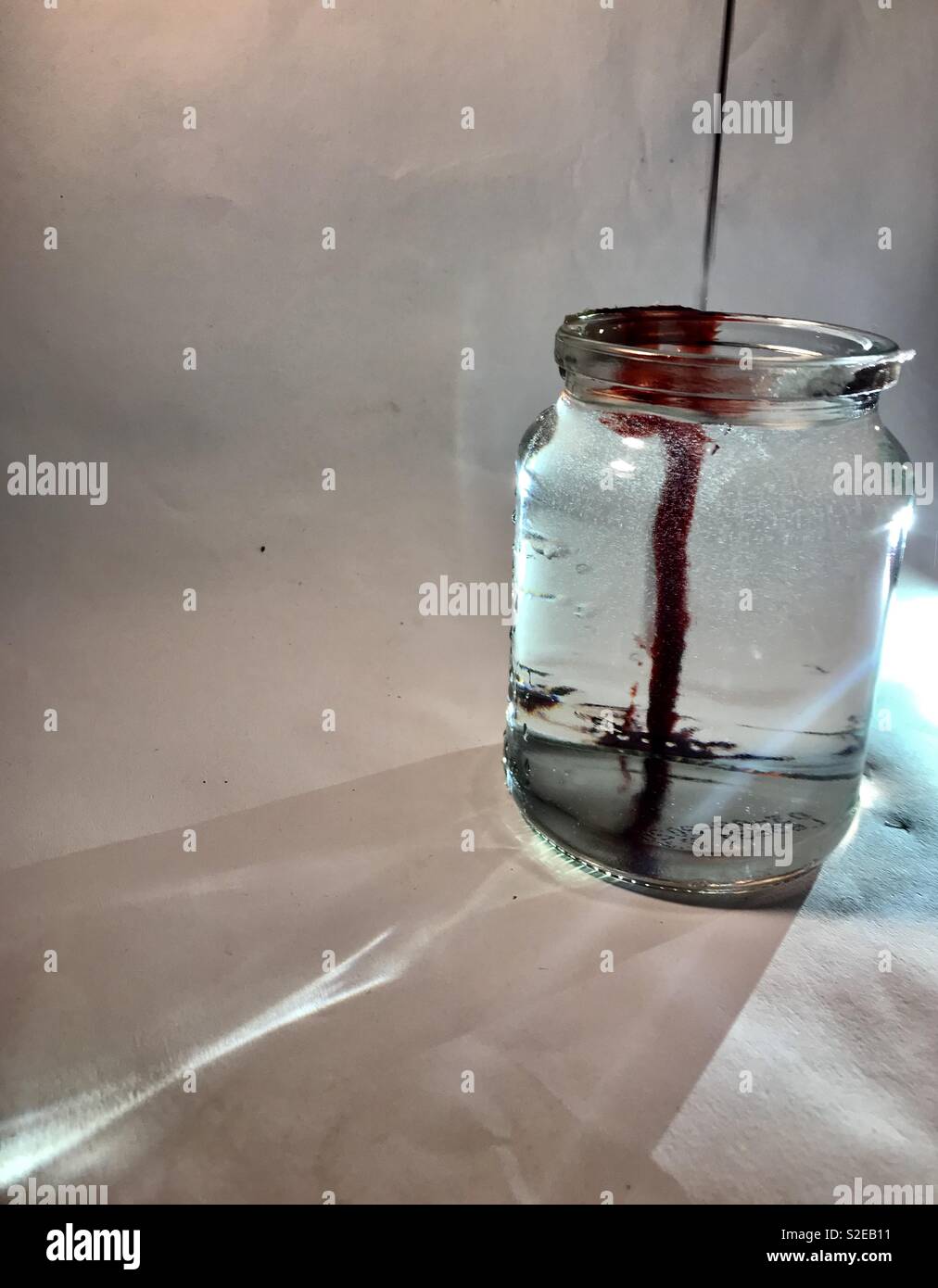 Red blood water movement Stock Photo - Alamy