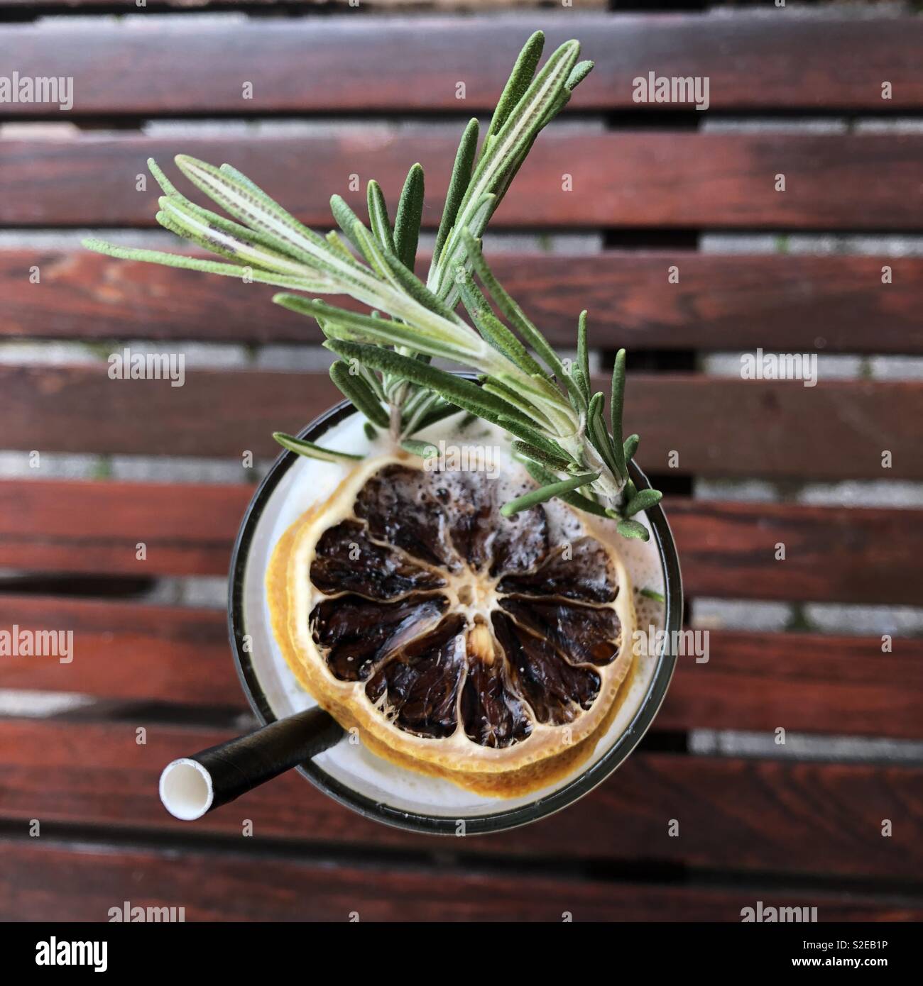 Cocktail from above Stock Photo - Alamy