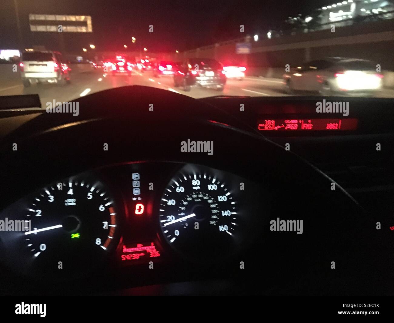 Pov driving night hi-res stock photography and images - Alamy