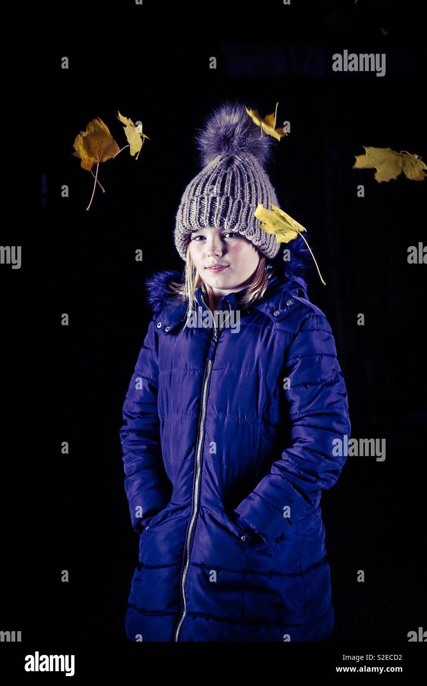 Night fall leaves hi-res stock photography and images - Alamy