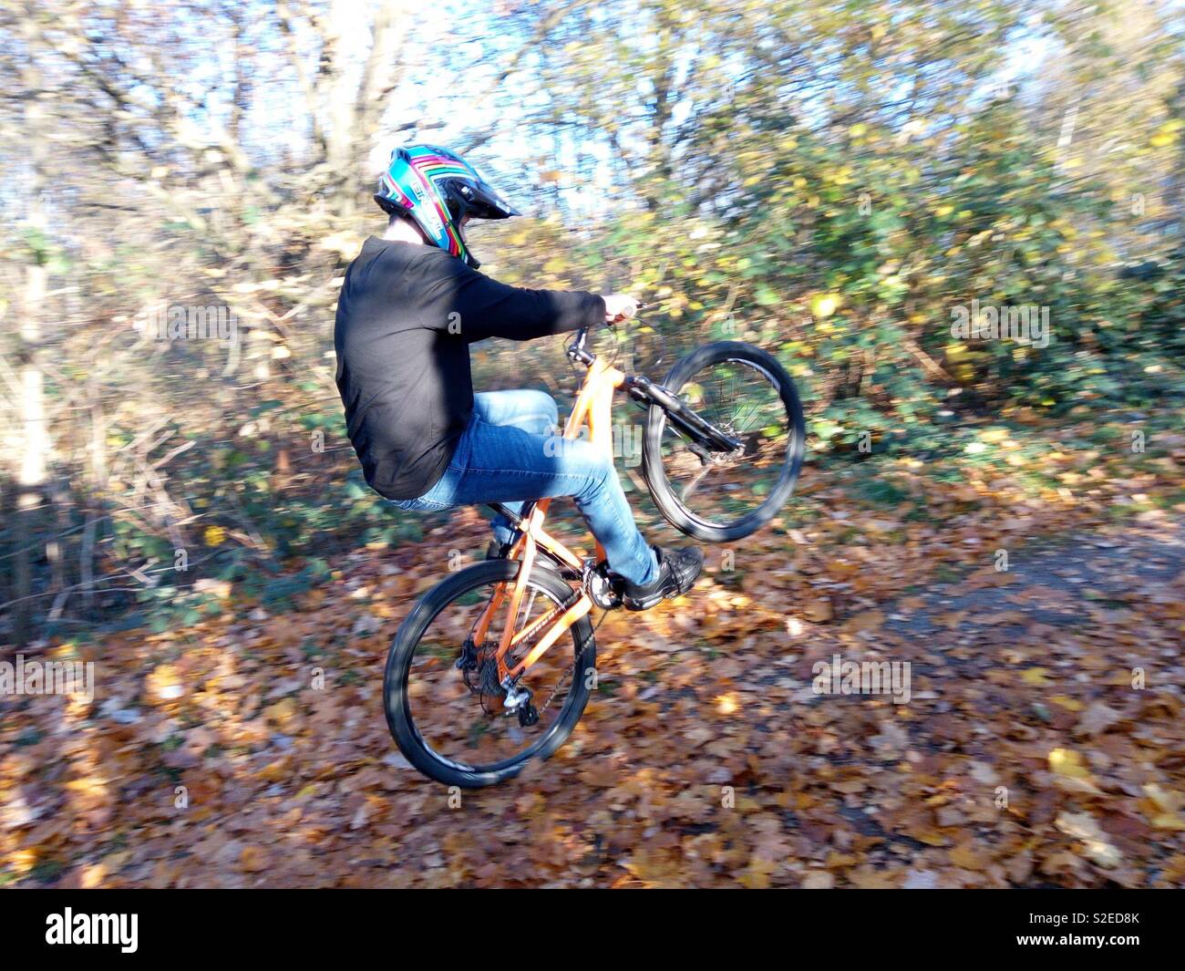 Wheelie on bike hi-res stock photography and images - Alamy