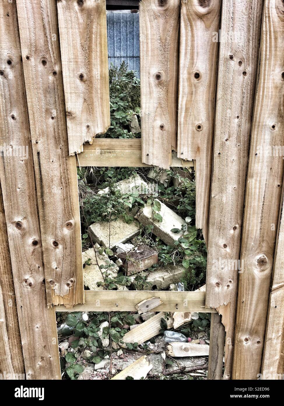 Broken Wooden Fence