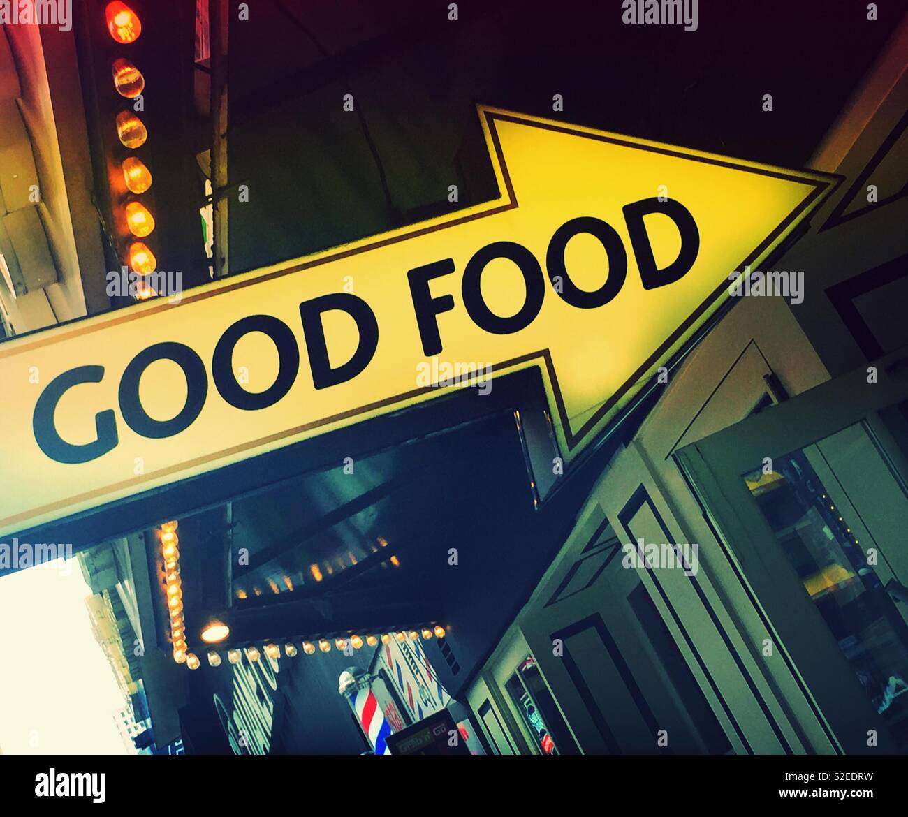 Restaurant Arrow High Resolution Stock Photography and Images - Alamy