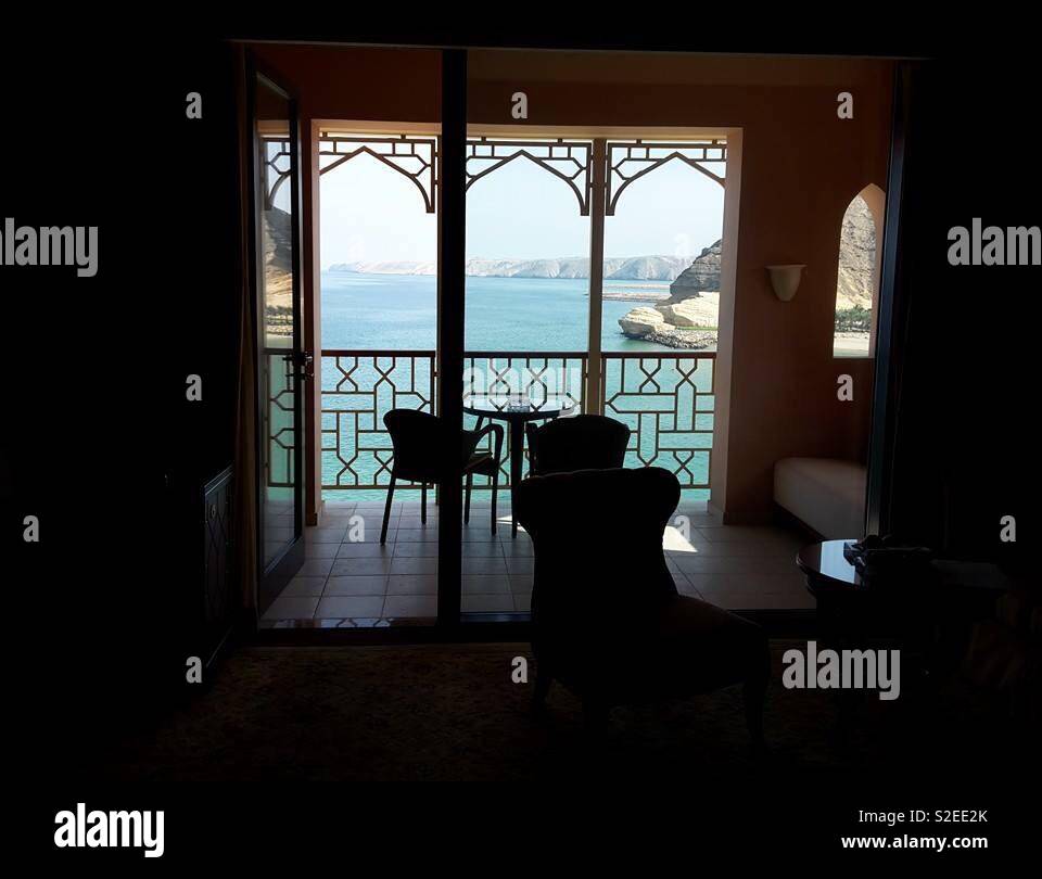 View over the Oman sea Stock Photo - Alamy