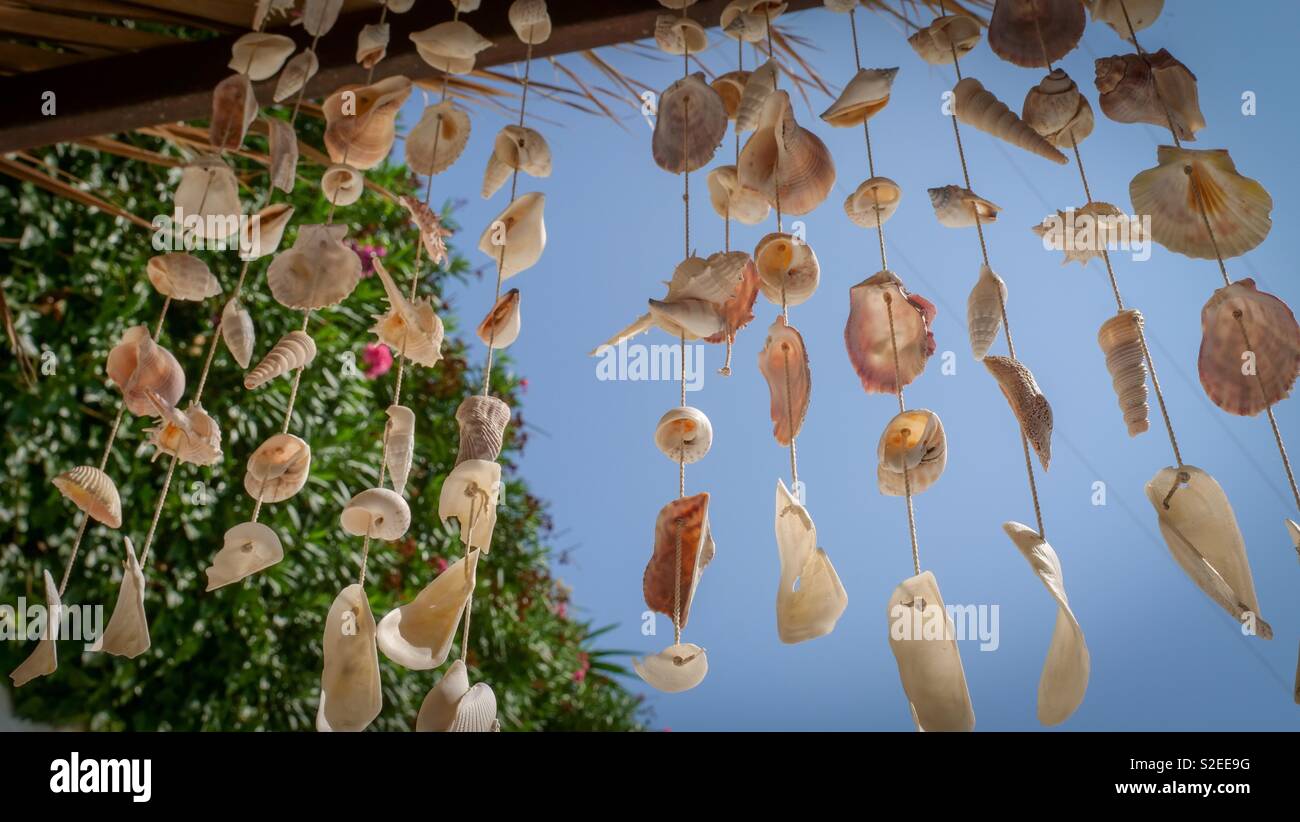 Wind chime shell sea hi-res stock photography and images - Alamy