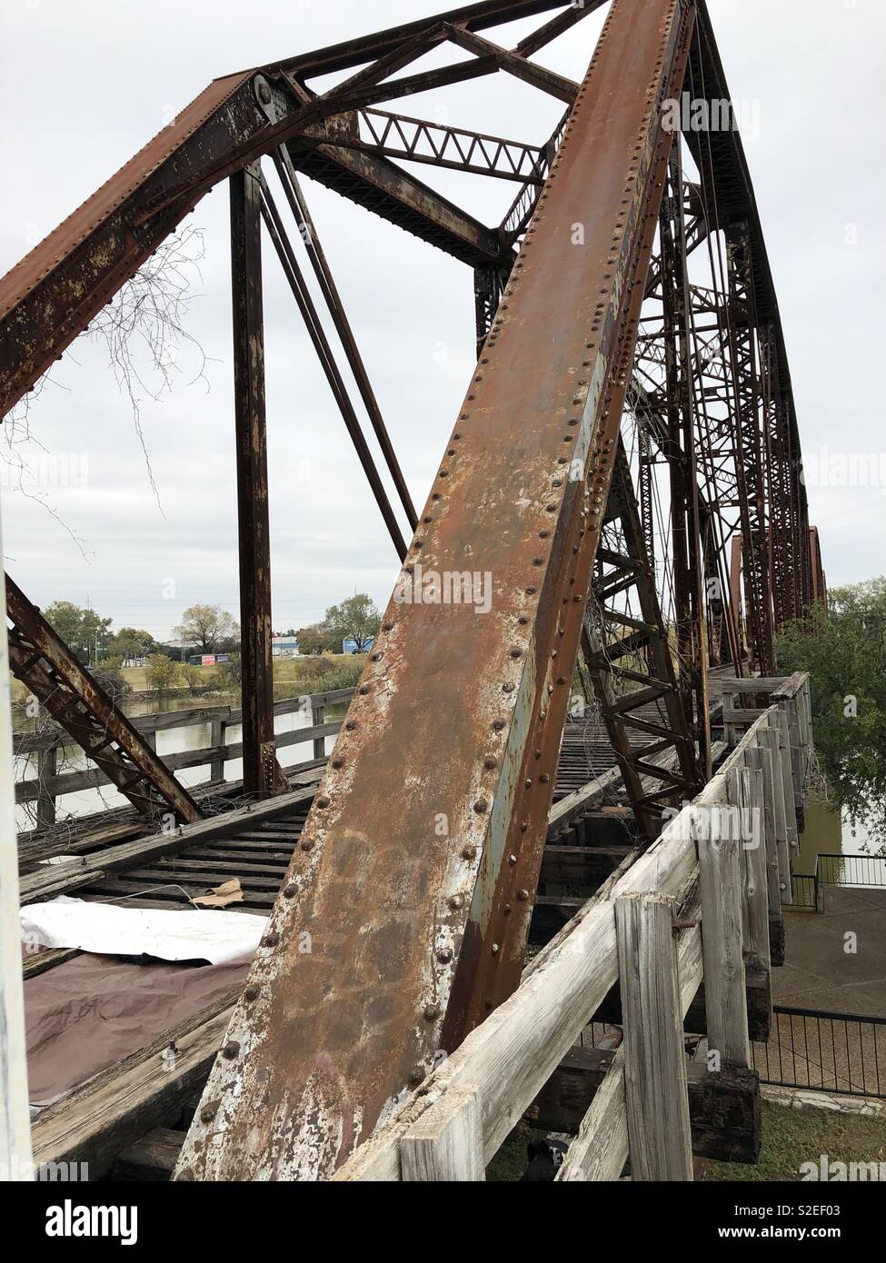 Railroad Bridge, Waco, Texas Stock Photo - Alamy