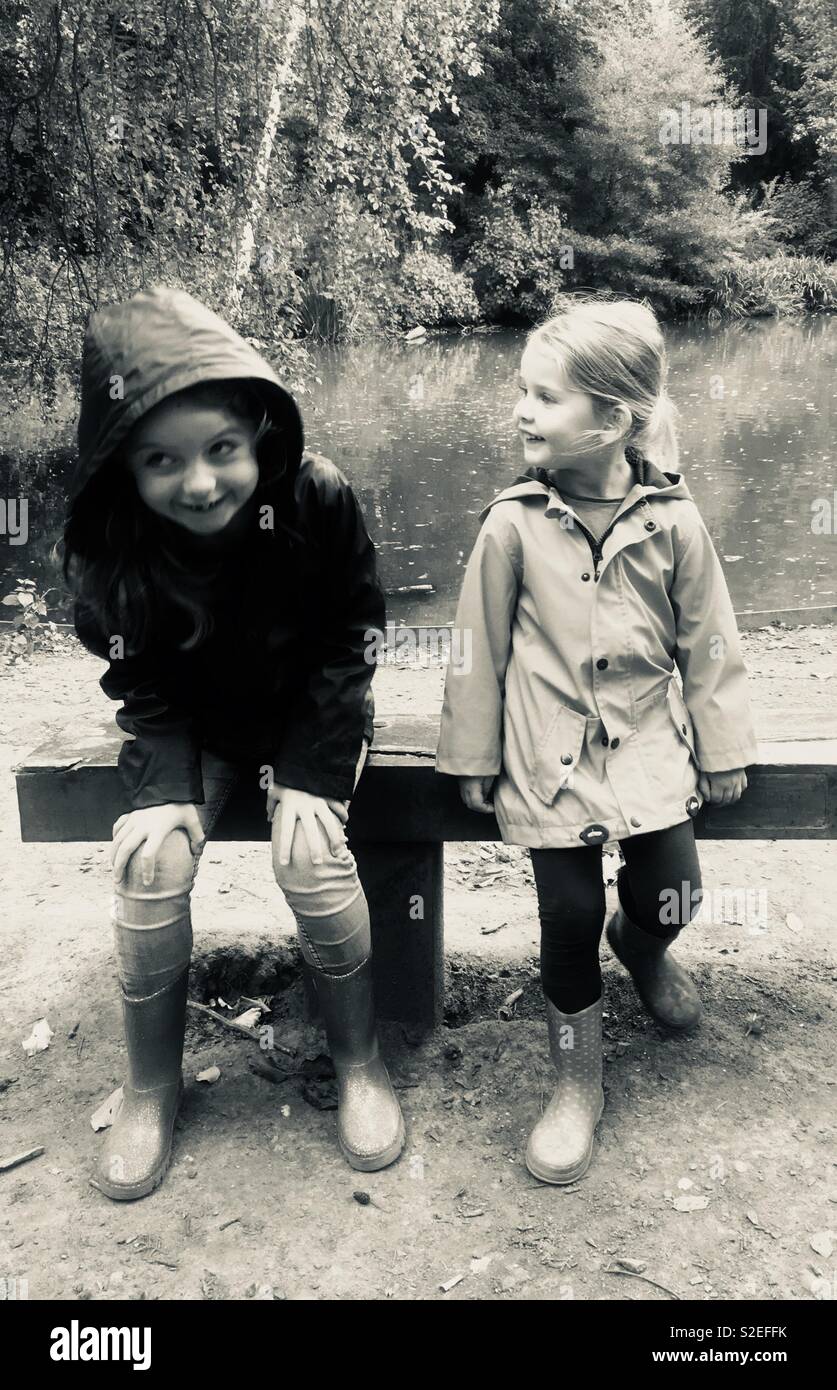 Kids in nature Stock Photo - Alamy