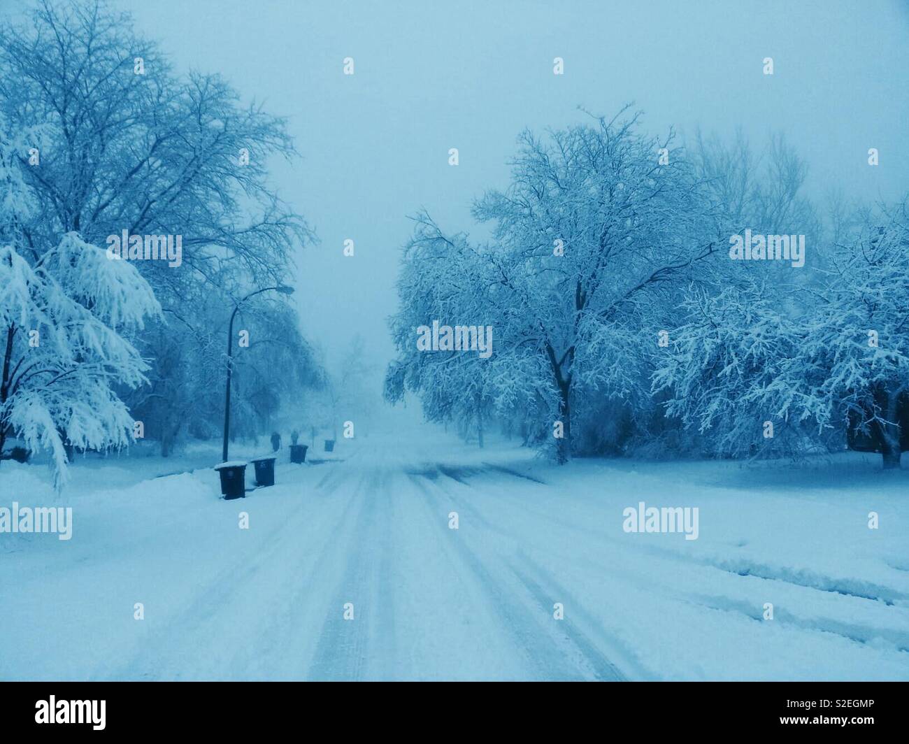 Ann Arbor after a snow storm Stock Photo - Alamy