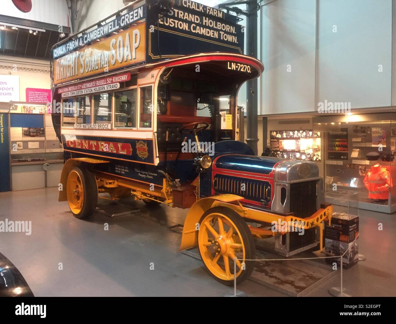 Early London Transport Bus Stock Photo - Alamy
