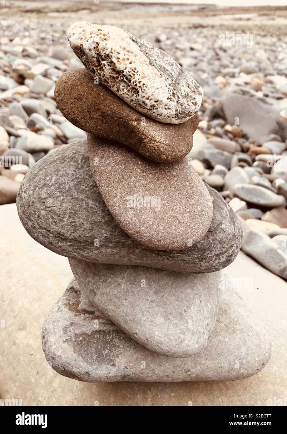 The stack of pebbles Stock Photo - Alamy