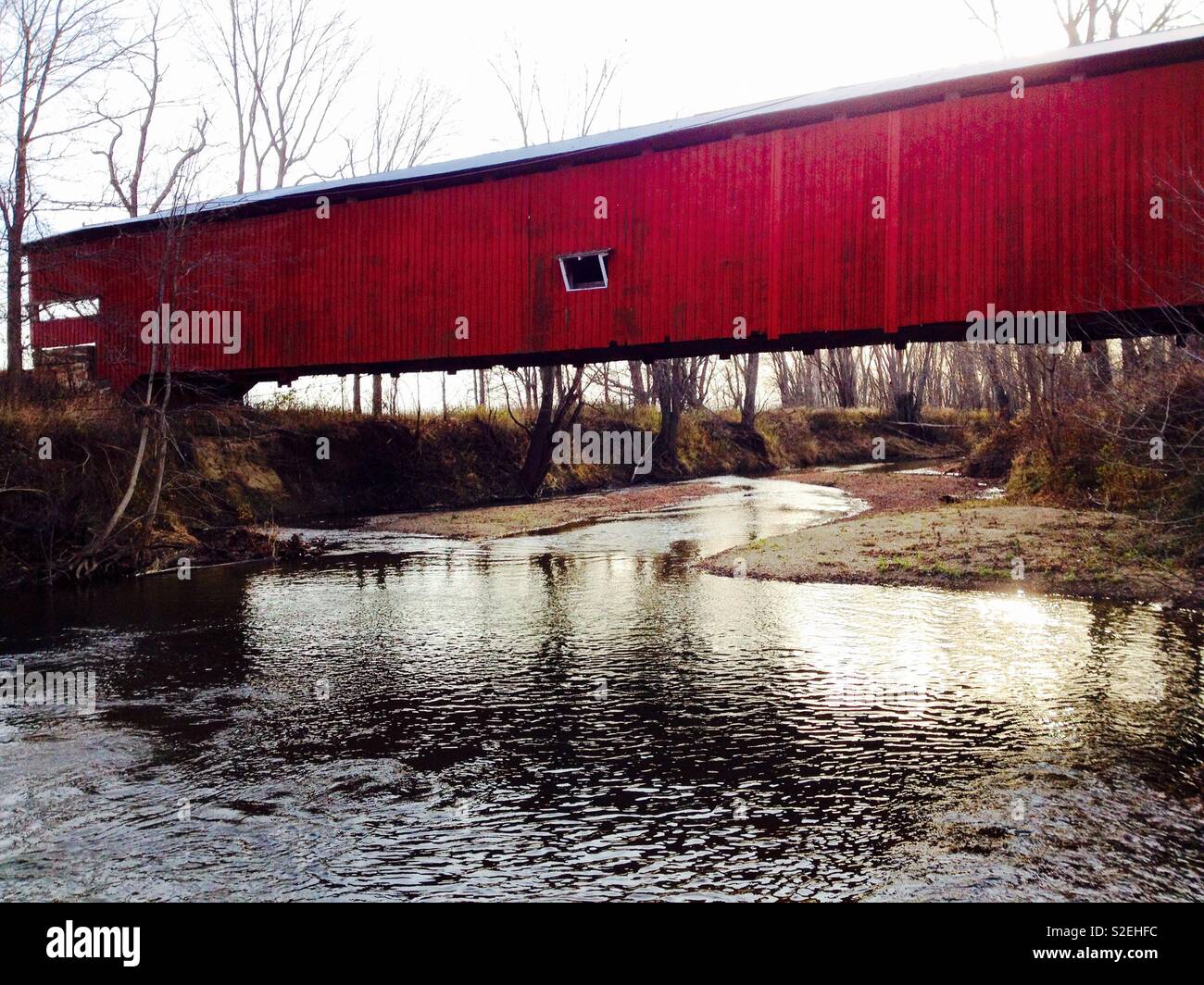 Indiana covered bridge hi-res stock photography and images - Alamy