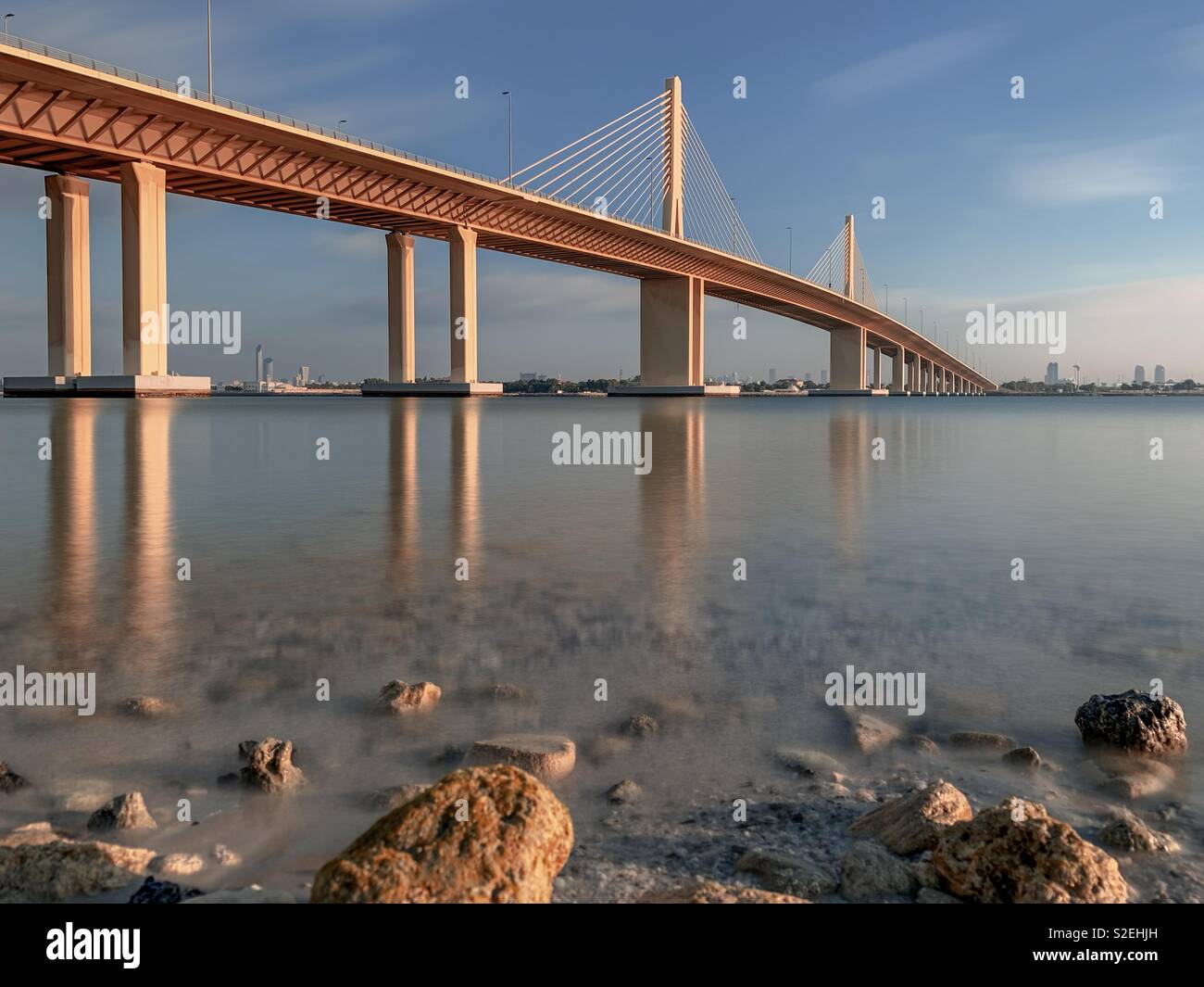Bridge and Rocks Stock Photo - Alamy